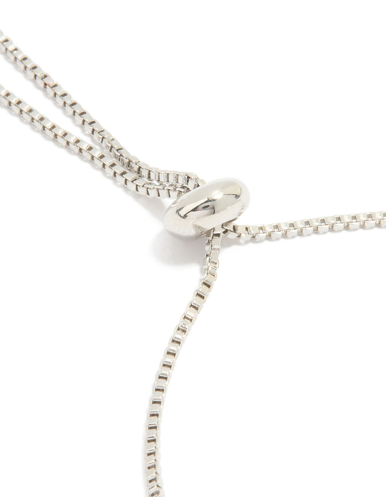 Silver Cubic Zirconia Toggle Bracelet - Lovisa