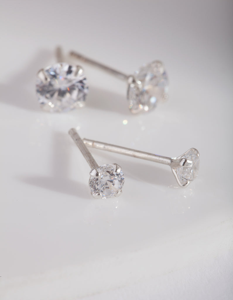 Sterling Silver Diamante Earring 2 Pack | Jewel near me | Jewelery ...