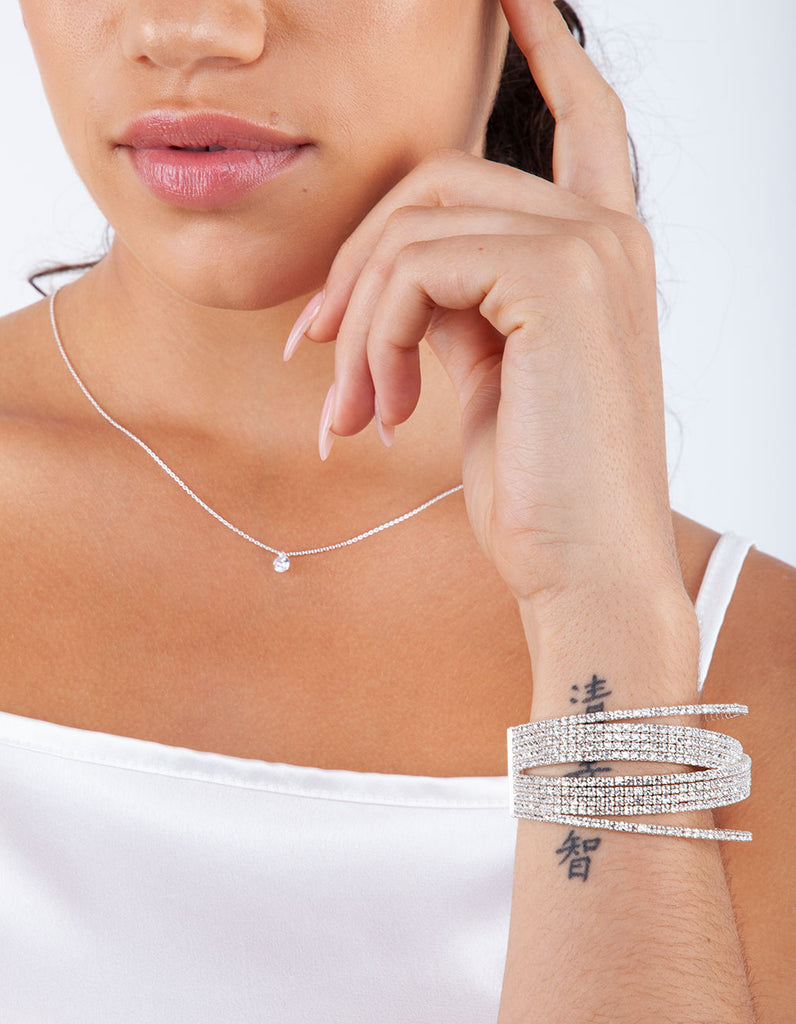 Silver Overlap Cup Chain Cup Bracelet | Jewelery | Necklaces | Rings ...