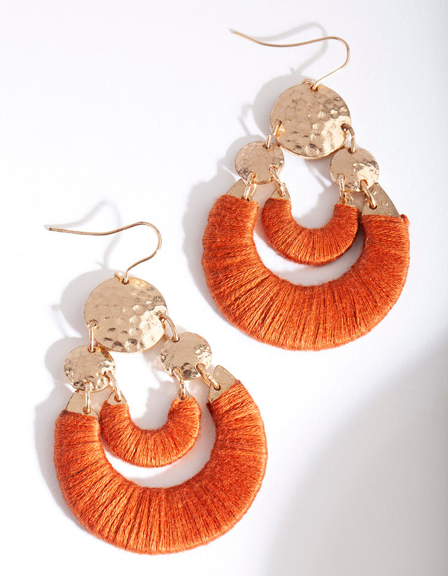 Gold Thread Wrap Drop Earrings | Jewel near me | Jewelery | Lovisa