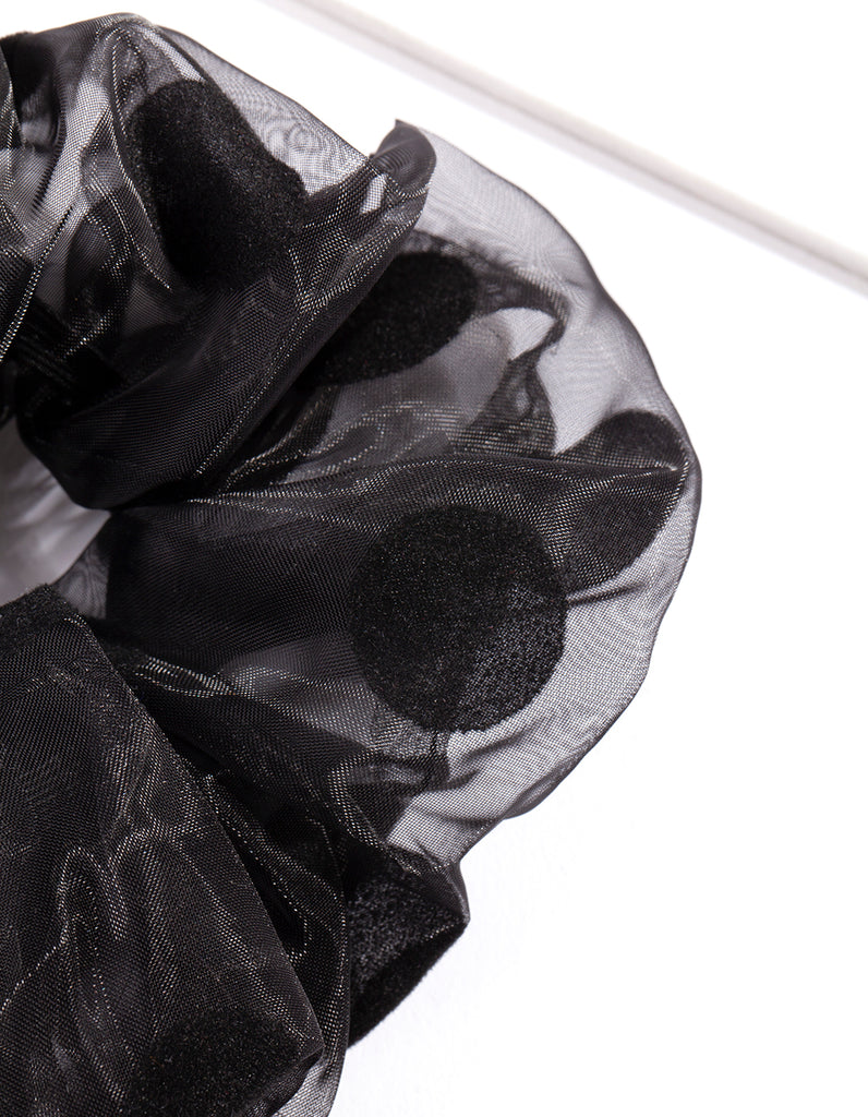 Black Organza Scrunchie | Jewelery | Necklaces | Rings | Lovisa