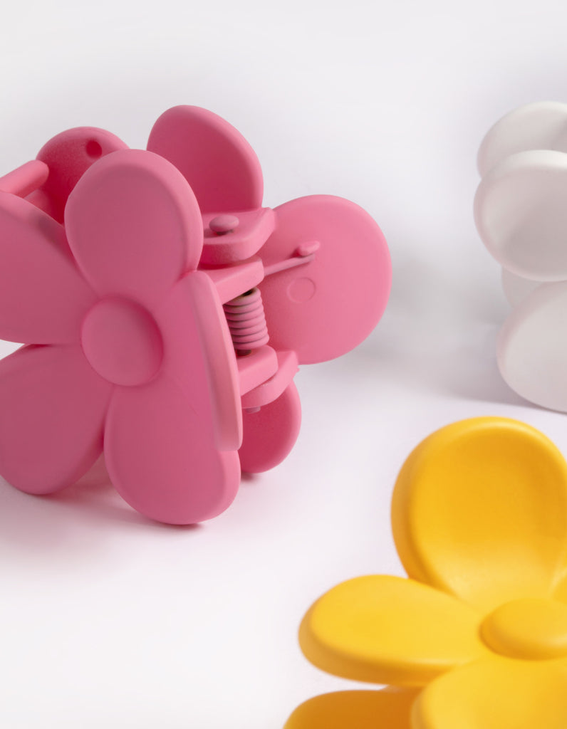 90s Mini Daisy Hair Claw Clips Pack - Lovisa