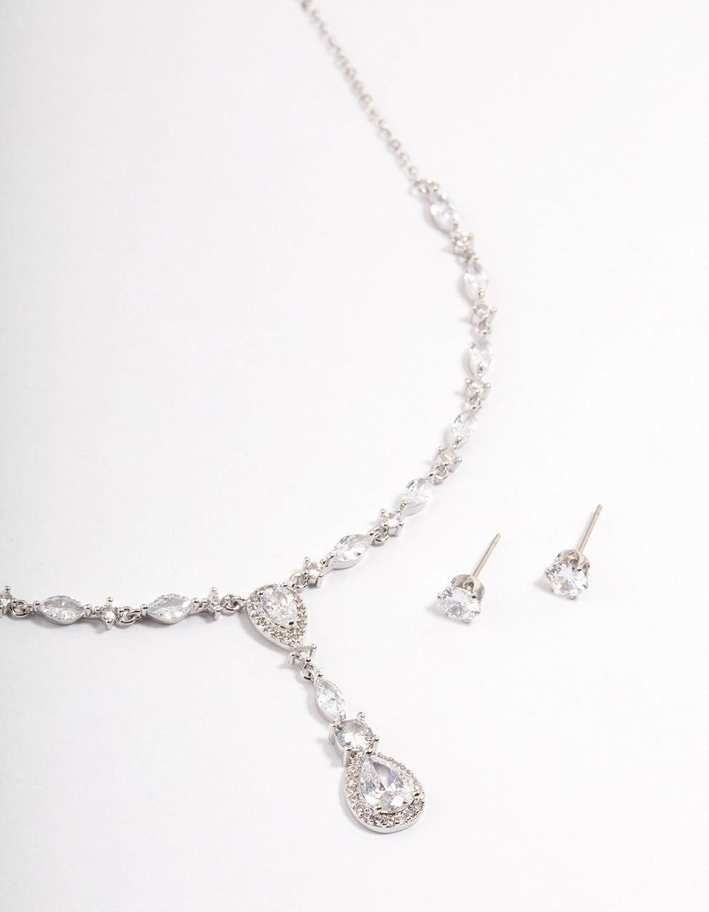Silver Oval Pear Jewellery Set - Lovisa