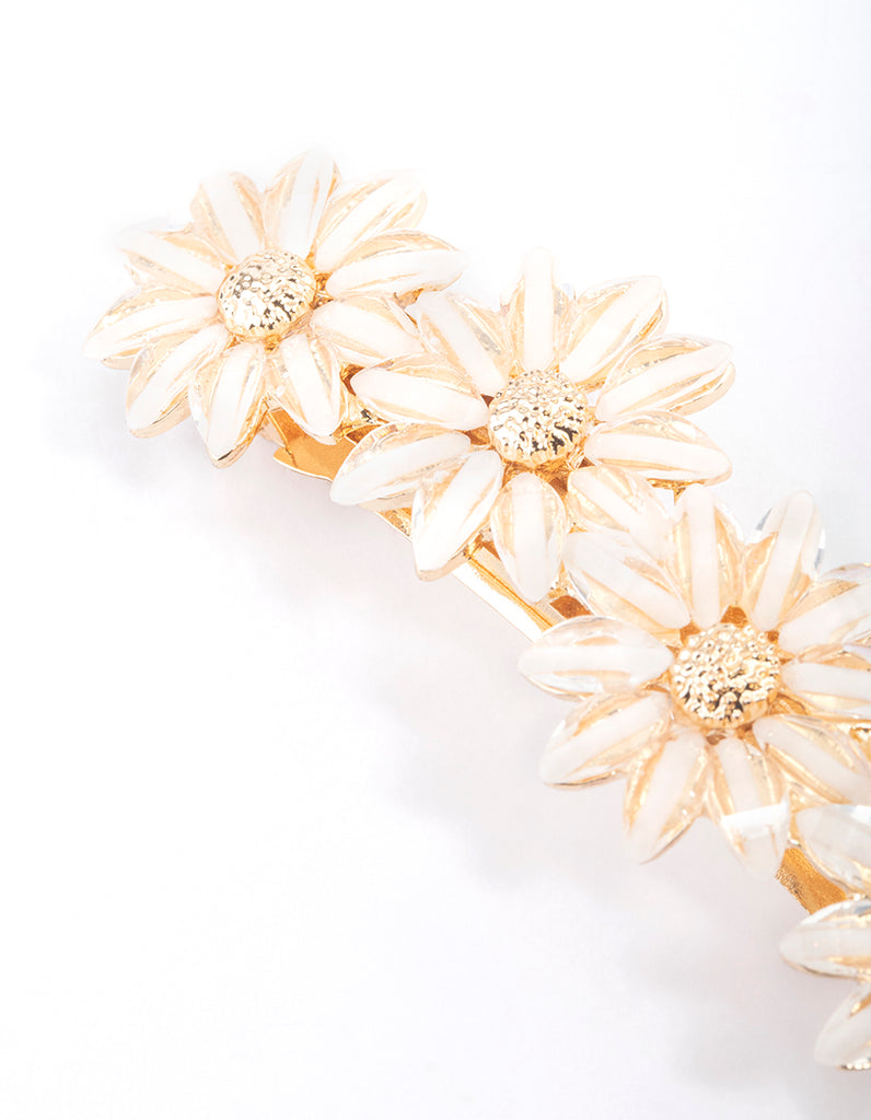Gold Daisy Flower Clip - Lovisa