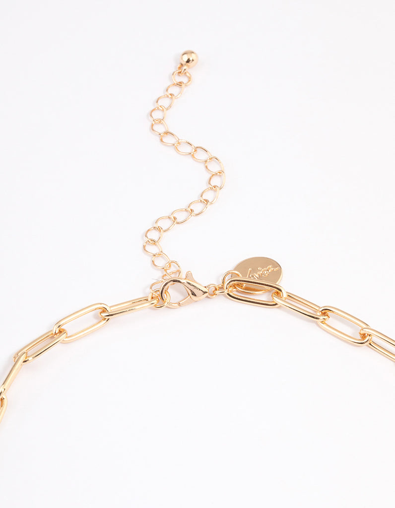 Gold Classic Pin Chain Necklace - Lovisa