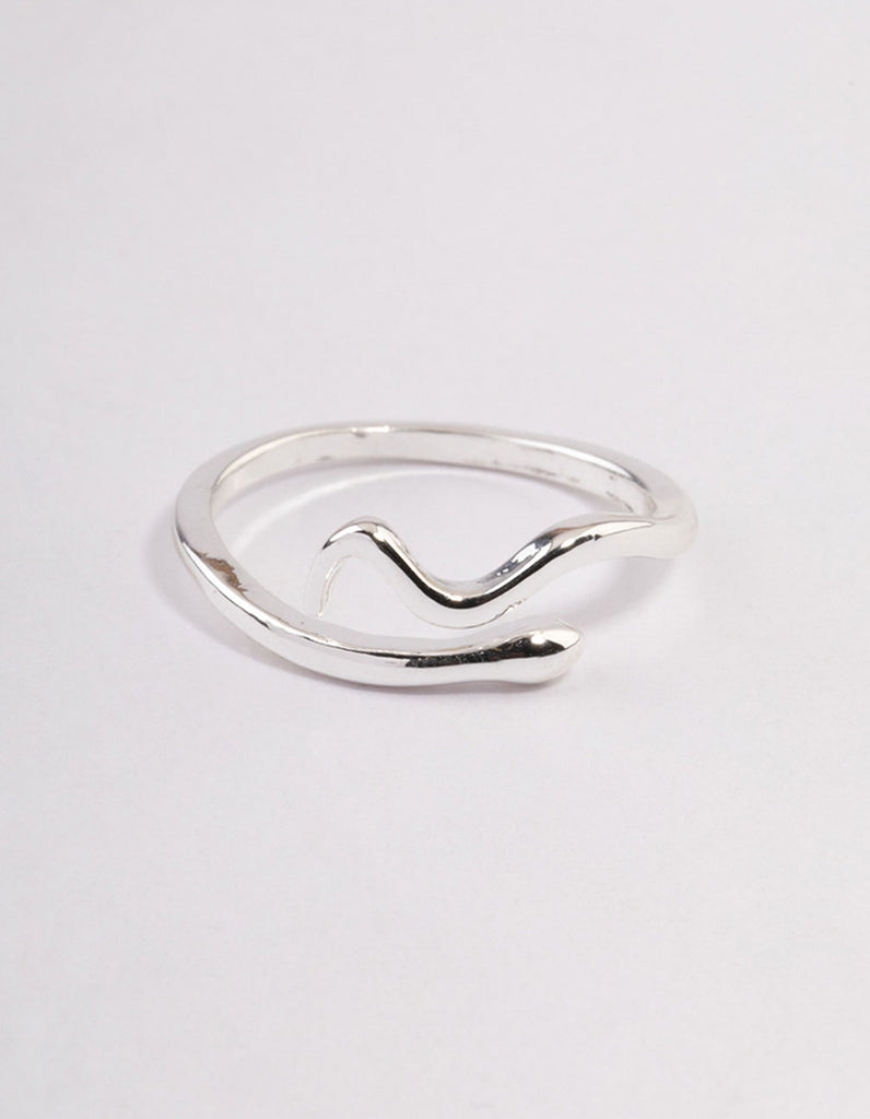 Silver Plated Mini Snake Ring - Lovisa