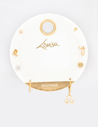 Gold Plated Leo Star Sign Ear Stackers - Lovisa