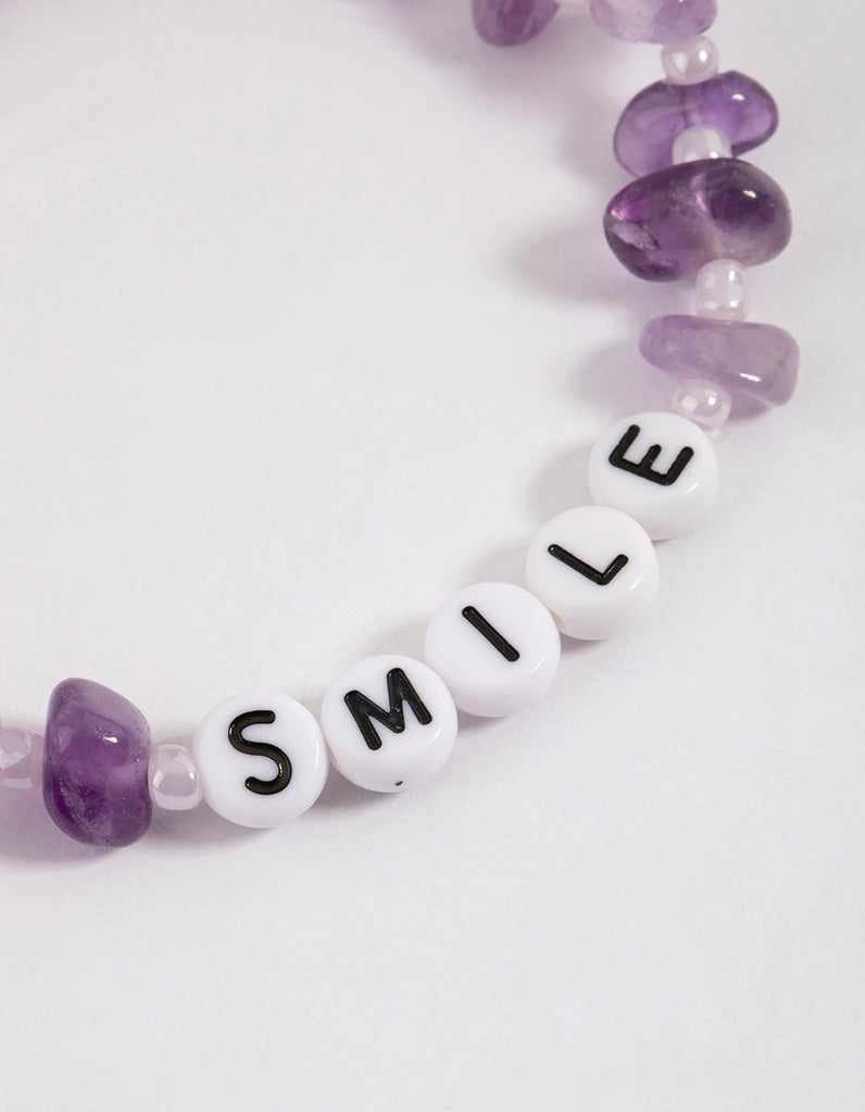 Amethyst Smile Bracelet - Lovisa