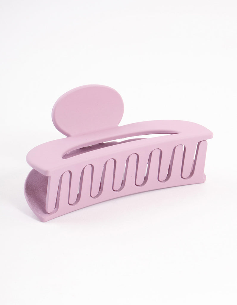 Purple Matte Curved Claw Clip - Lovisa