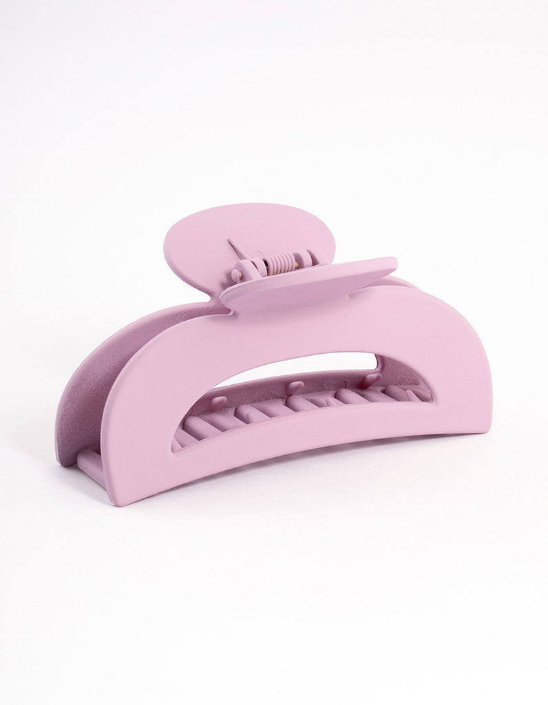 Purple Matte Curved Claw Clip - Lovisa