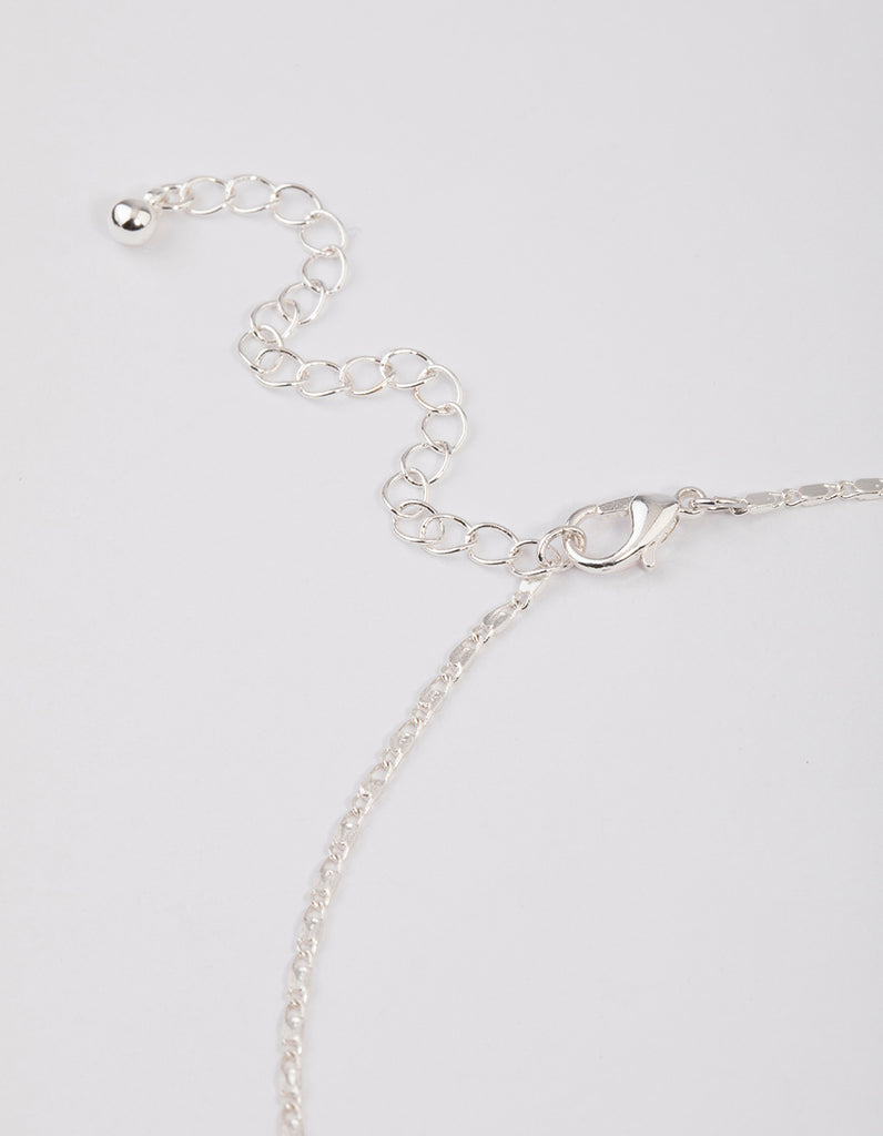 Silver Shiny Cross Pendant Necklace - Lovisa