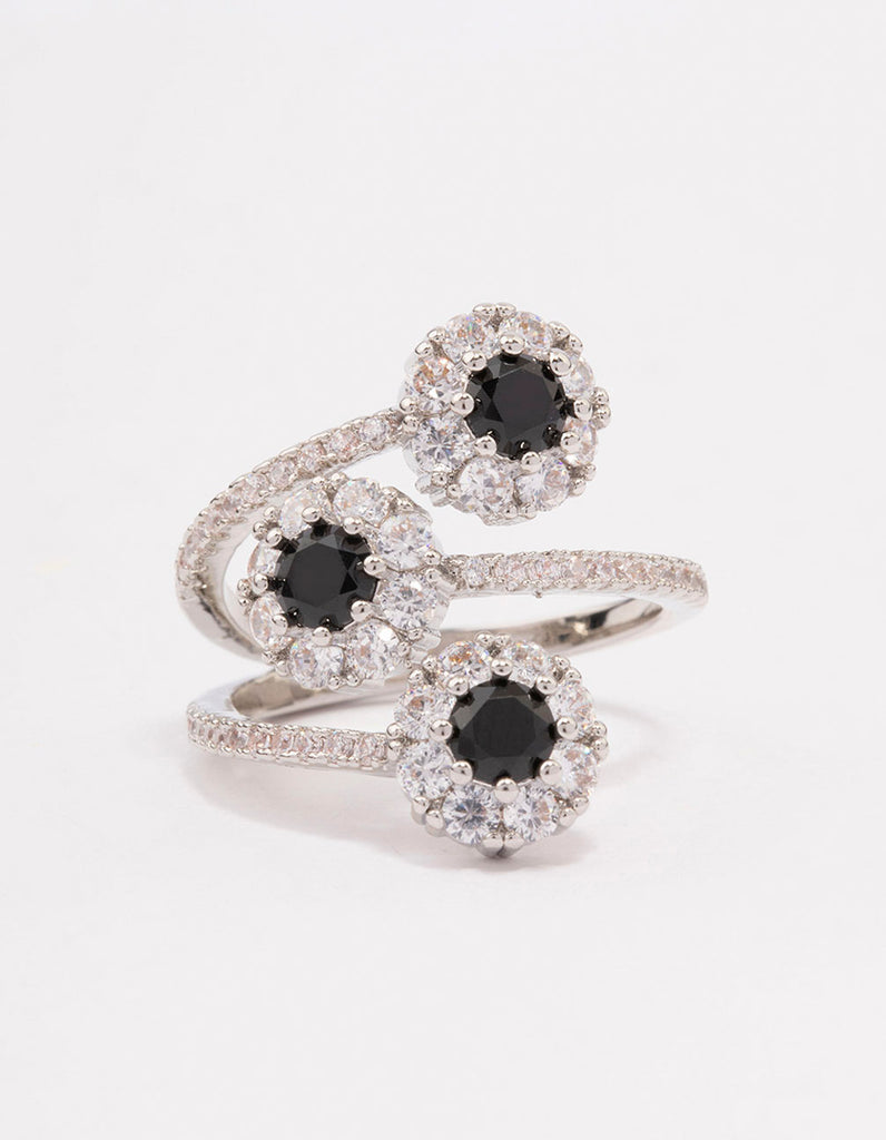 Black Round Triple Tier Ring - Lovisa