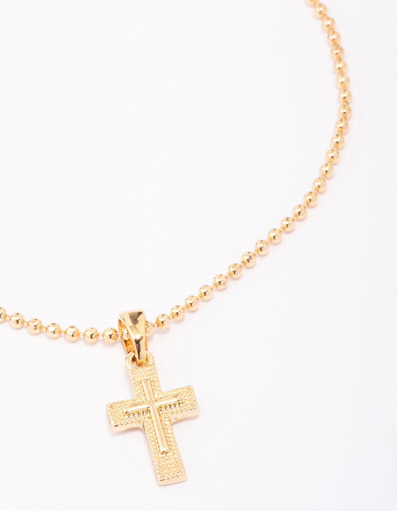 Gold Plated Figaro & Ball Cross Bracelets 2-Packs - Lovisa