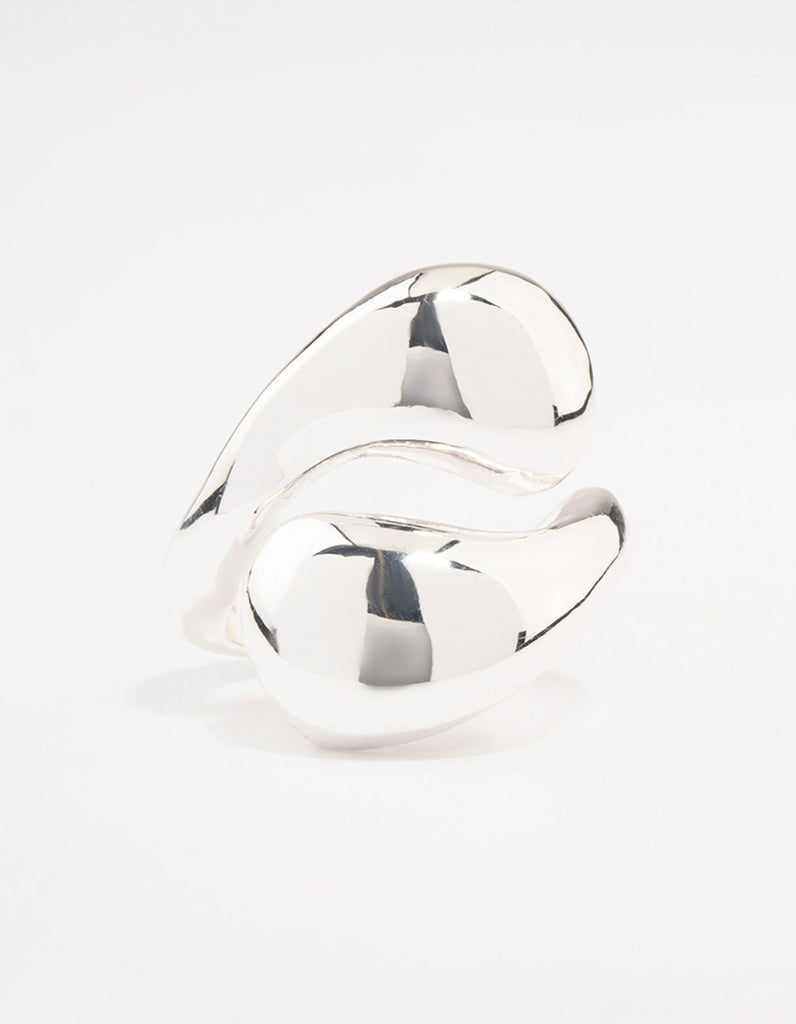 Silver Plated Stacked Swirl Ring - Lovisa