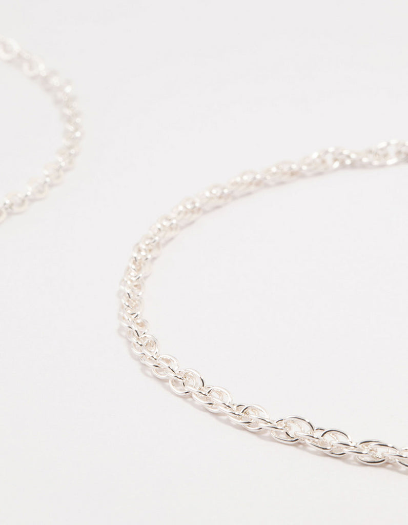 Silver Ball Chain Cross Chokers 3-Pack - Lovisa