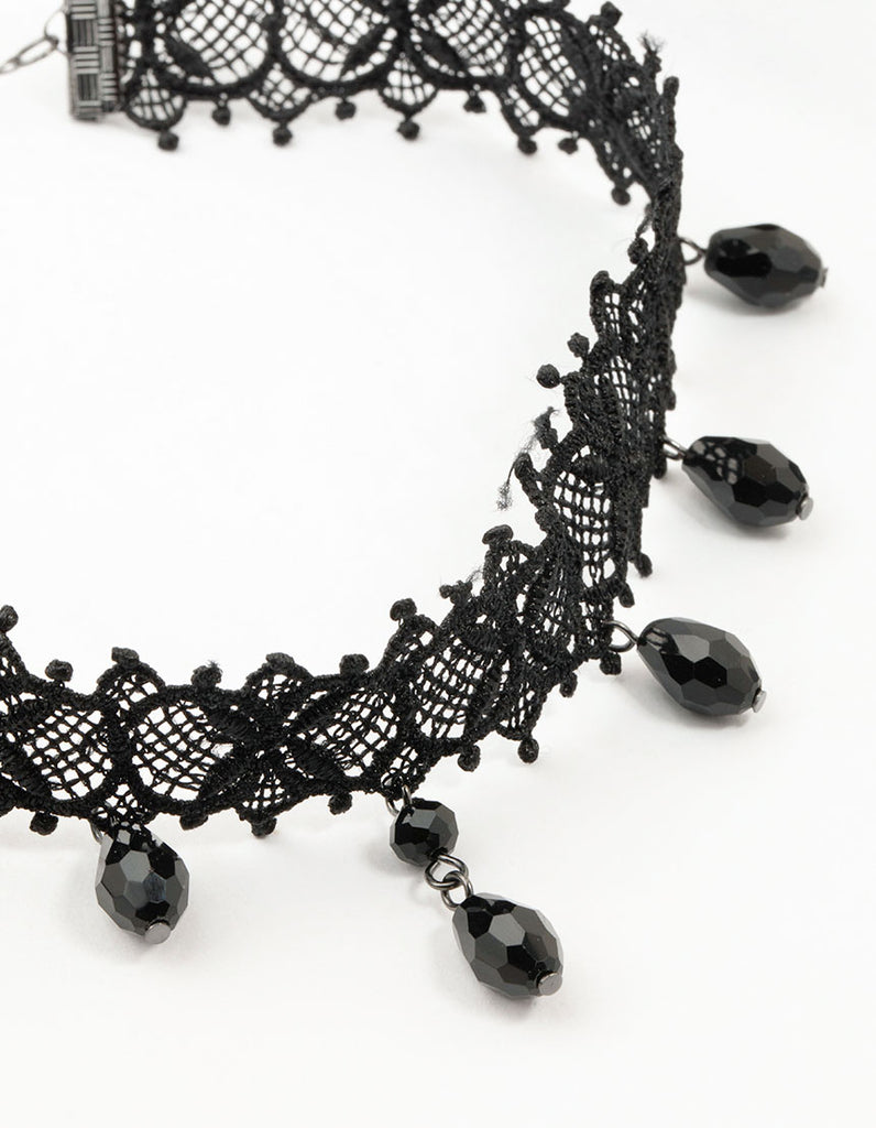 Lace Fabric Velvet Choker Set 3-Pack - Lovisa