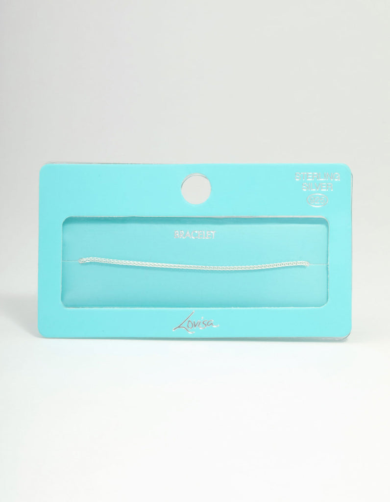 Sterling Silver Box Chain Bracelet - Lovisa