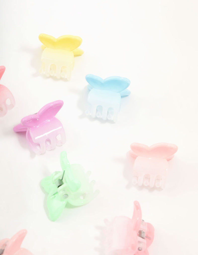 Mini Pastel Butterfly Claw Clips 12-Pack - Lovisa