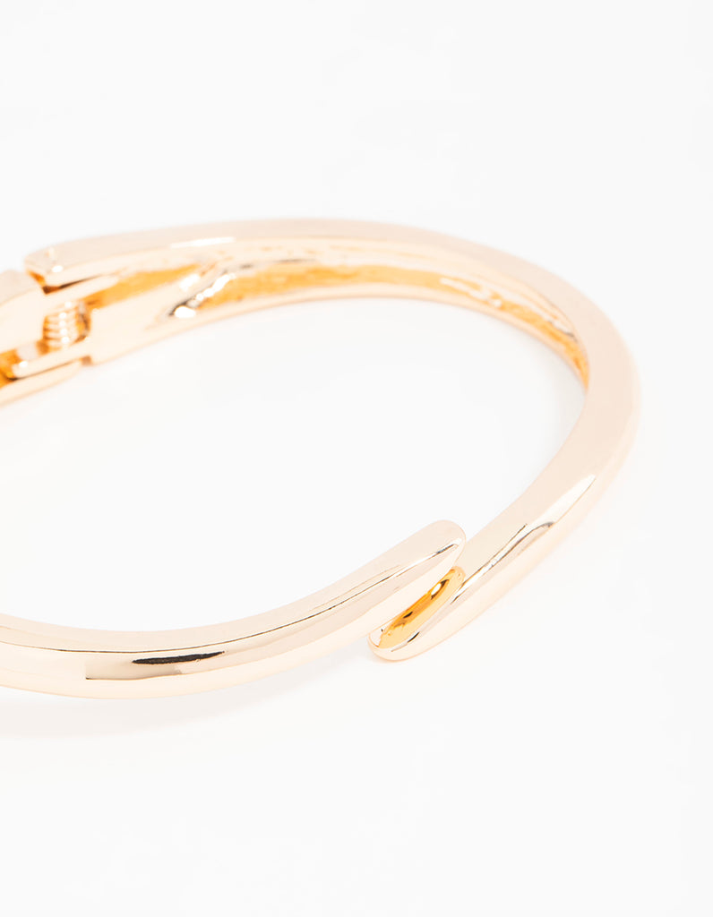 Gold Wrapped Open Bangle - Lovisa