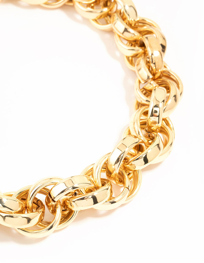 Large Gold Open Chain Necklace - Lovisa