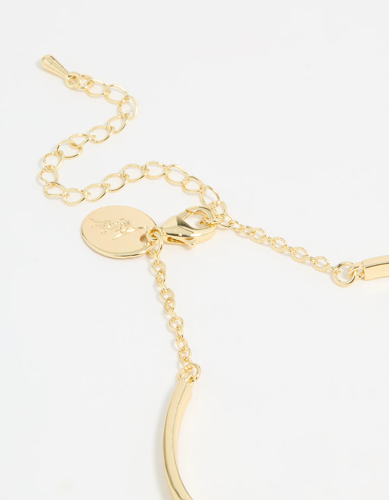 Gold Plated Infinity Heart Wrist Cuff - Lovisa