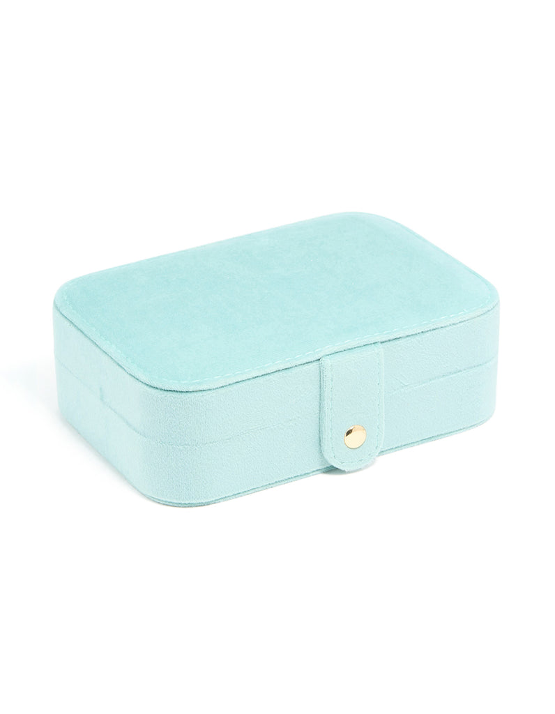 Light Blue Velvet Rectangle Jewellery Box - Lovisa