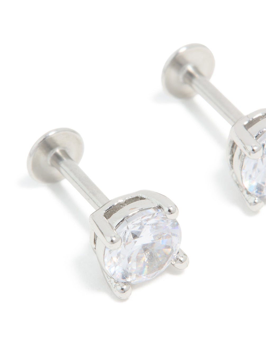 Titanium Cubic Zirconia Flat Back Studs - Lovisa