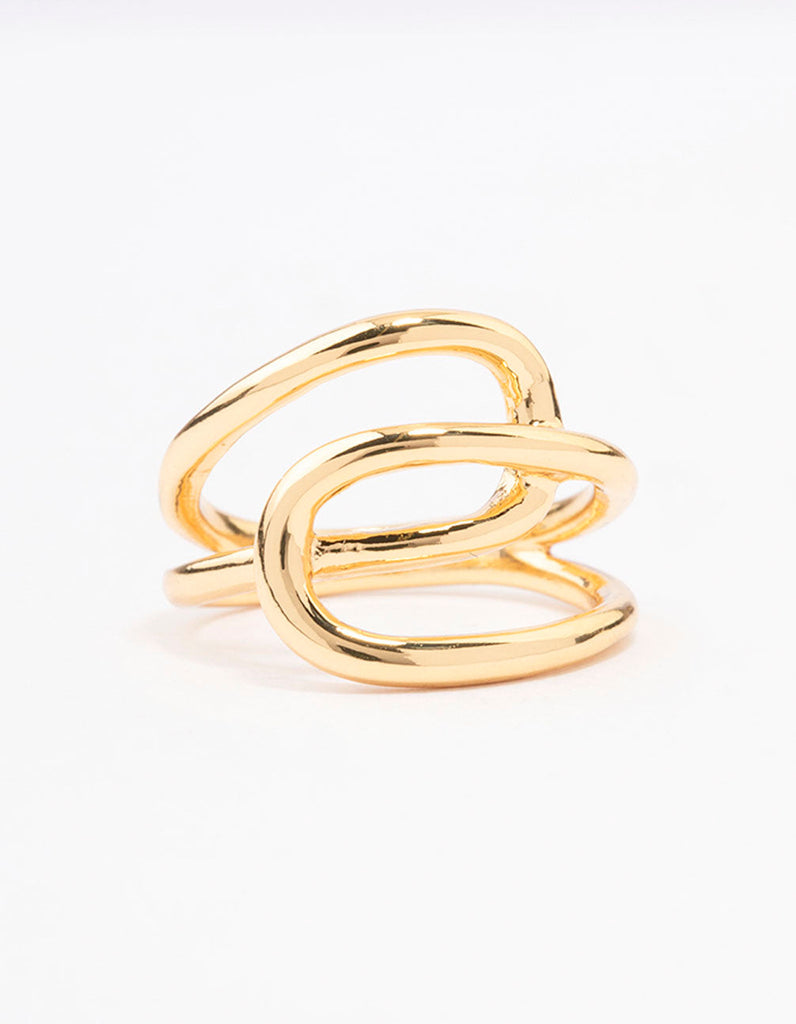 Gold Plated Interlocked Ring - Lovisa
